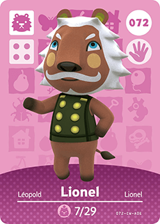 Lionel - Animal Crossing Enciclopedia