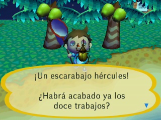 Escarabajo astado hércules - Animal Crossing Enciclopedia