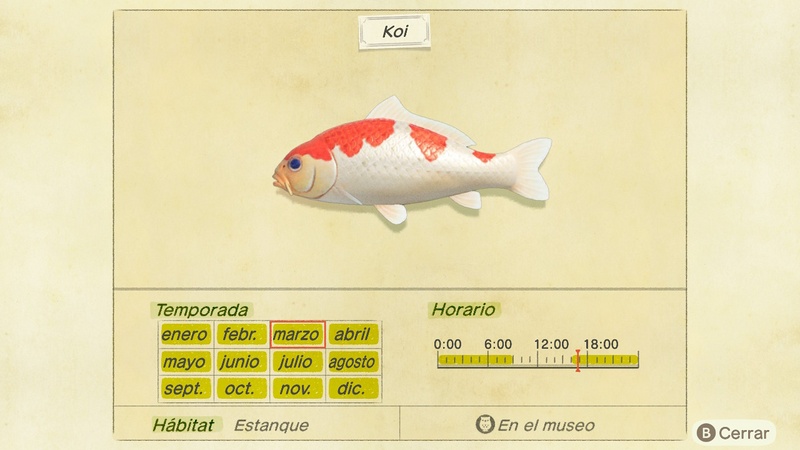 Koi - Animal Crossing Enciclopedia