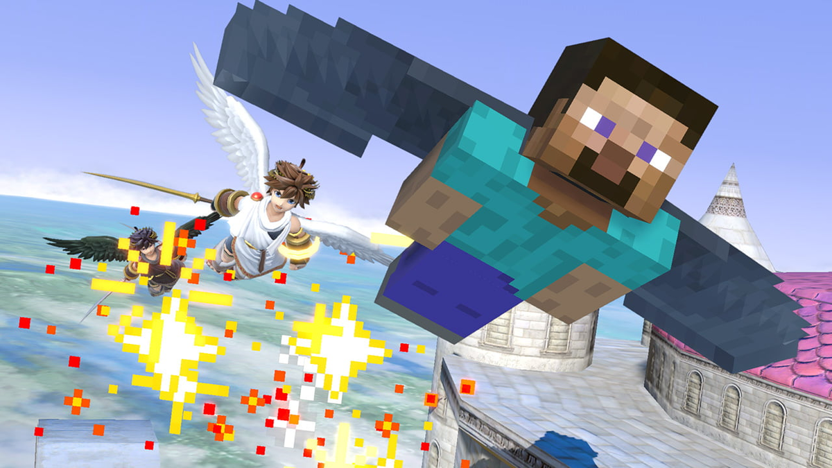 Archivo:Steve, Pit y Pit Sombrío en el Templo SSBU.png - SmashPedia