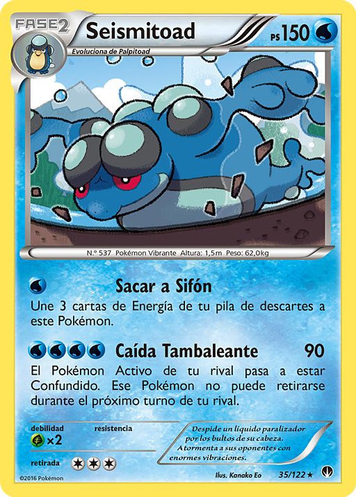 Seismitoad (TURBOlímite TCG) - WikiDex, la enciclopedia Pokémon