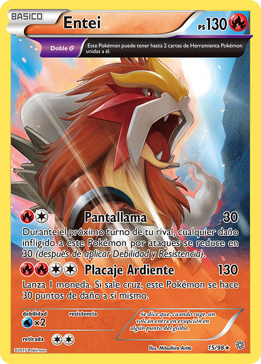 Entei (Antiguos Orígenes 15 TCG) - WikiDex, la enciclopedia Pokémon