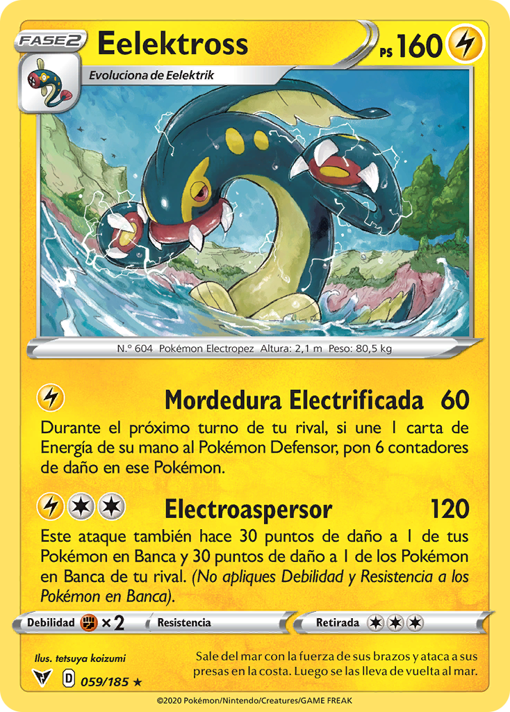 Eelektross (Voltaje Vívido TCG) - WikiDex, la enciclopedia Pokémon