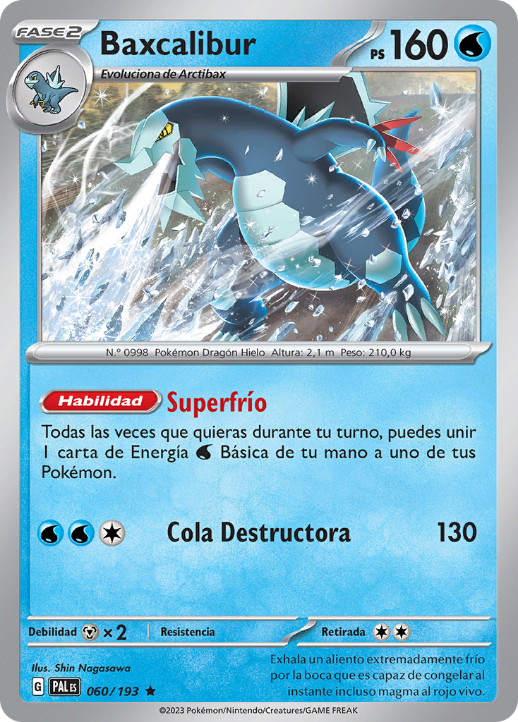 Baxcalibur (Evoluciones en Paldea TCG) - WikiDex, la enciclopedia Pokémon