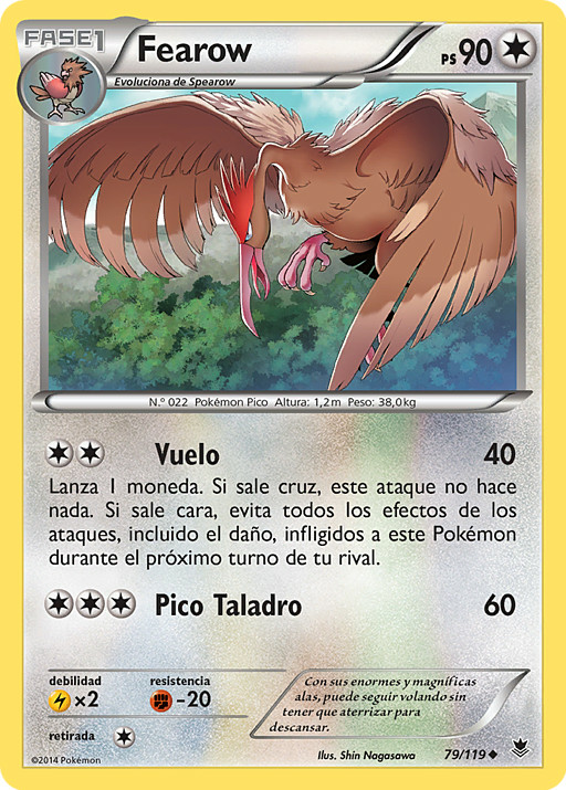 Fearow (Fuerzas Fantasmales TCG) - WikiDex, la enciclopedia Pokémon