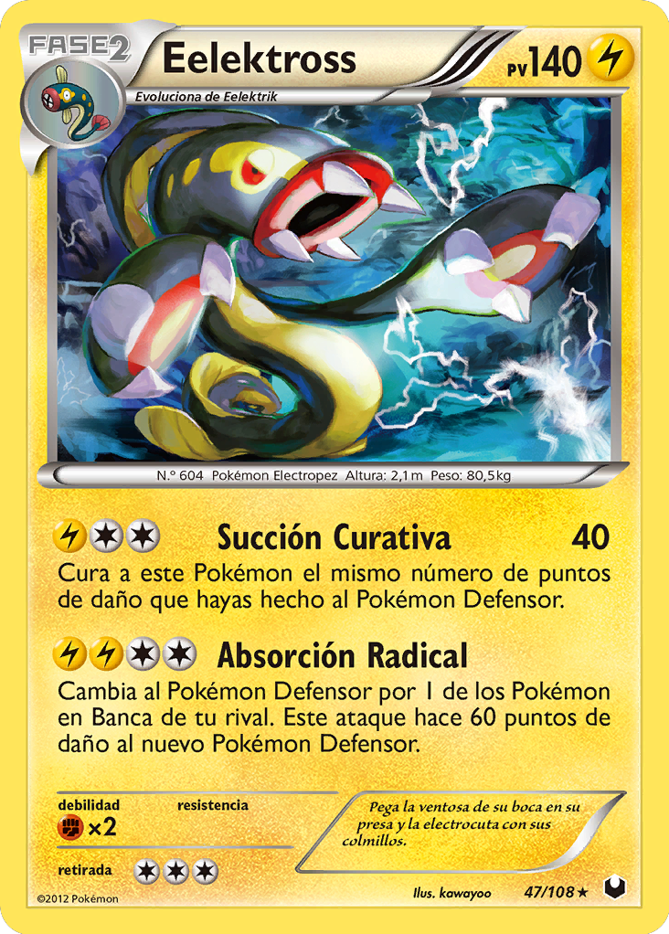 Eelektross (Oscuros Exploradores TCG) - WikiDex, la enciclopedia Pokémon