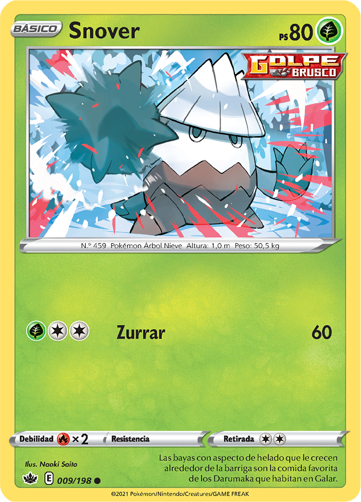 Snover (Reinado Escalofriante TCG) - WikiDex, la enciclopedia Pokémon