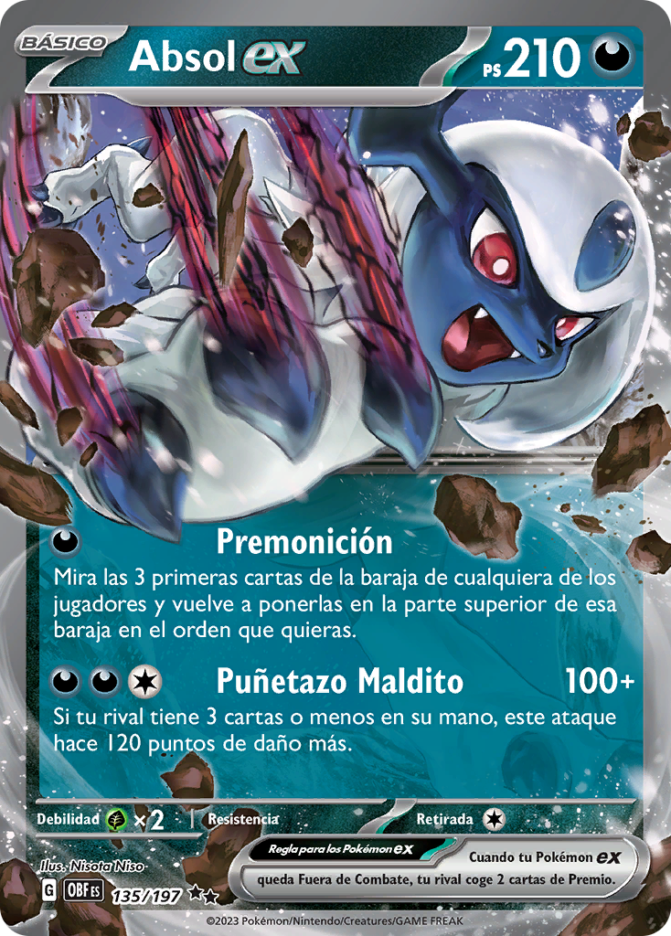 Absol ex (Llamas Obsidianas TCG) - WikiDex, la enciclopedia Pokémon