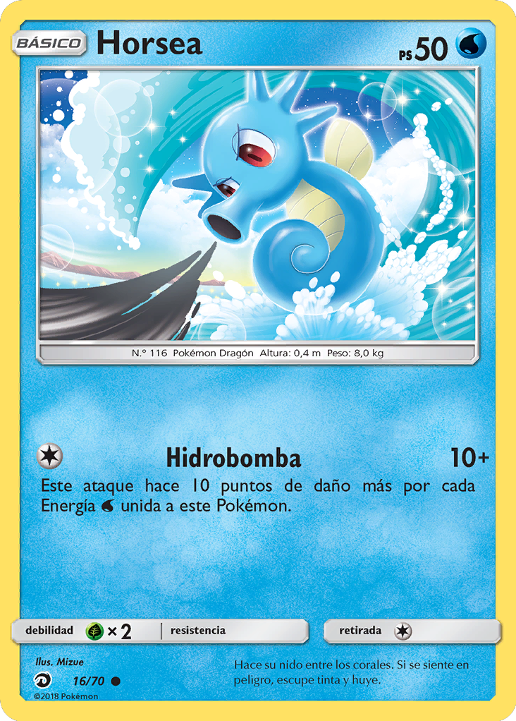 Horsea (Majestad de Dragones 16 TCG) - WikiDex, la enciclopedia Pokémon