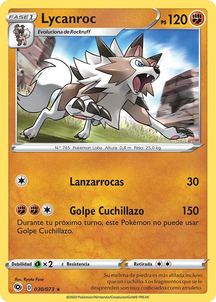 Lycanroc (Camino de Campeones TCG) - WikiDex, la enciclopedia Pokémon