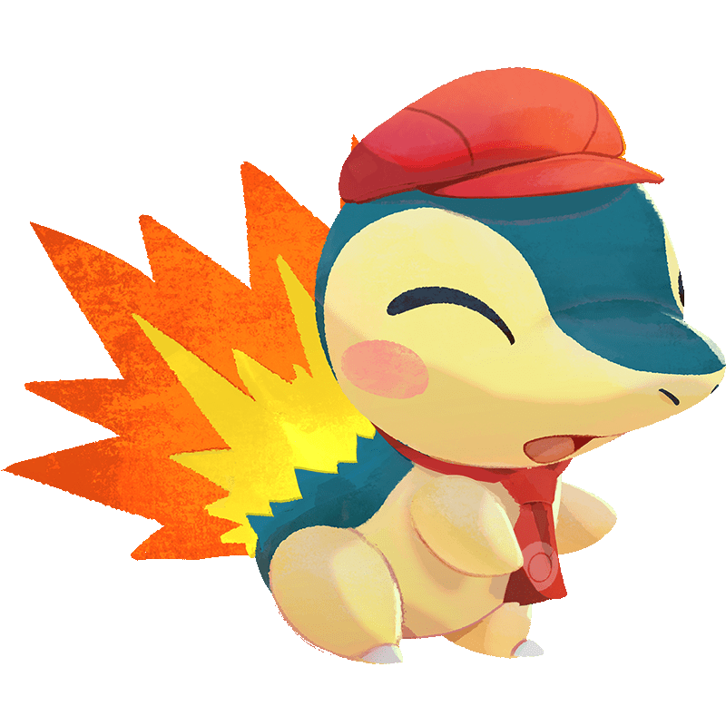 Archivo:Cyndaquil encargado Café Mix.png - WikiDex, la enciclopedia Pokémon
