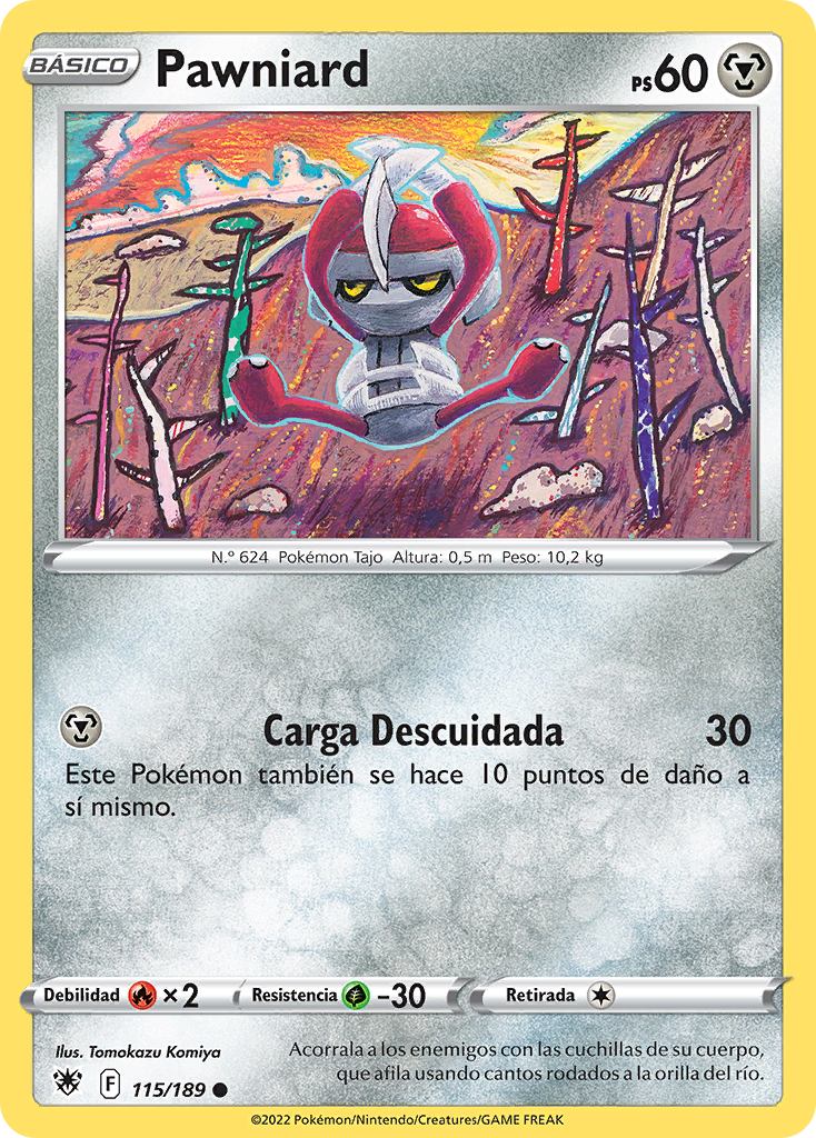 Pawniard (Resplandor Astral TCG) - WikiDex, la enciclopedia Pokémon
