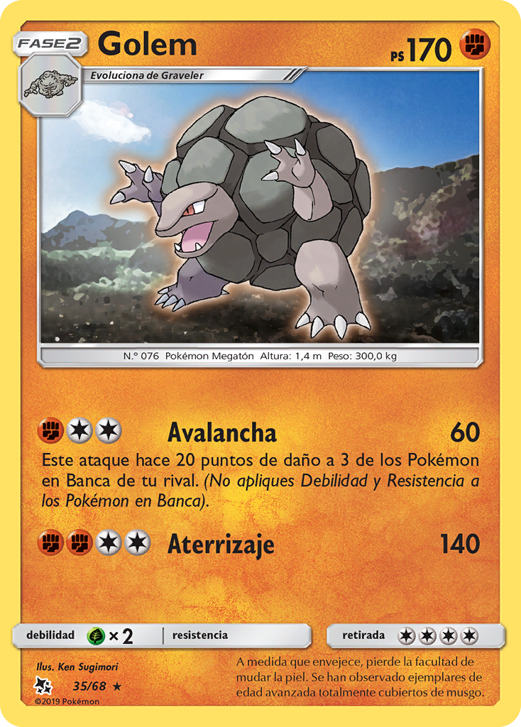 Golem (Destinos Ocultos TCG) - WikiDex, la enciclopedia Pokémon