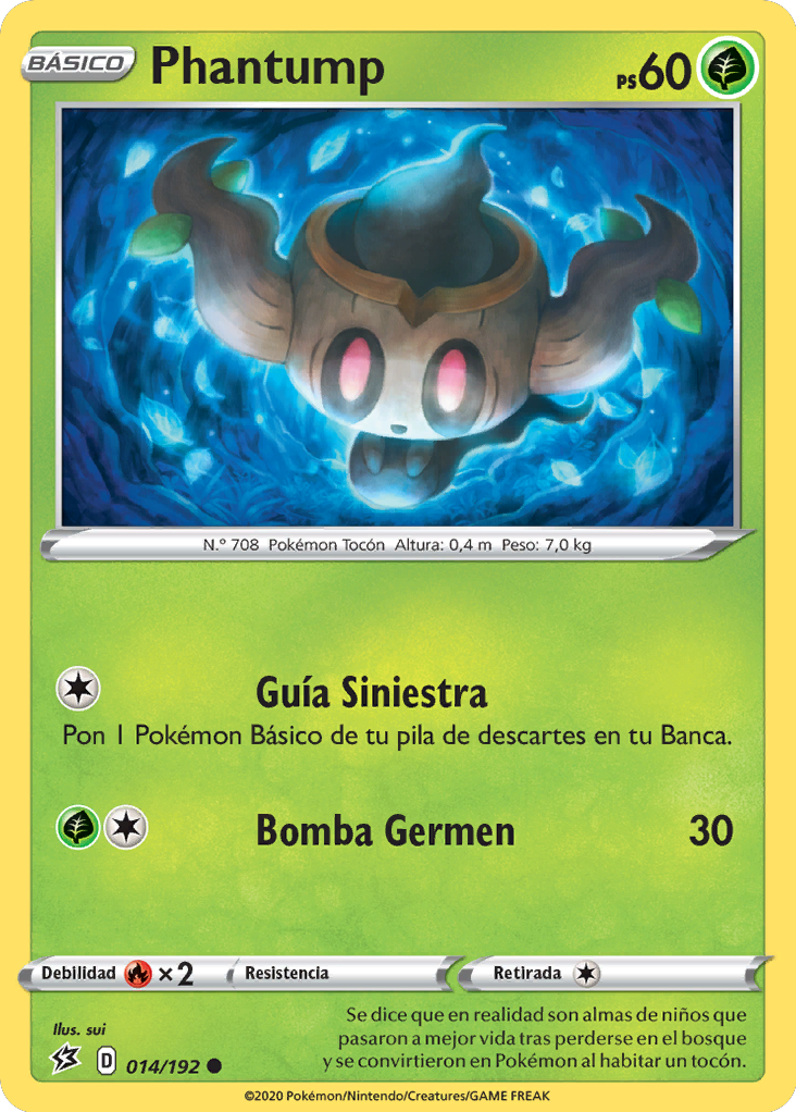 Phantump (Choque Rebelde TCG) - WikiDex, la enciclopedia Pokémon