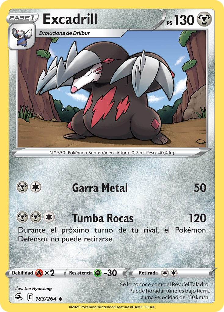 Excadrill (Golpe Fusión TCG) - WikiDex, la enciclopedia Pokémon
