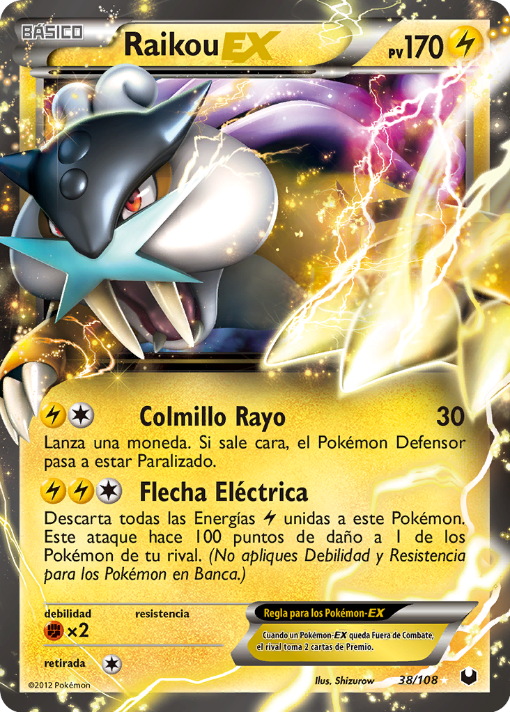 Raikou-EX (Oscuros Exploradores TCG) - WikiDex, la enciclopedia Pokémon