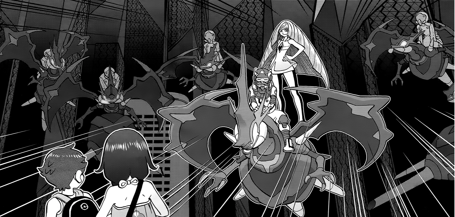 Archivo:PMSSM29 Lusamine y la Fundación Æther con varios Naganadel.png ...