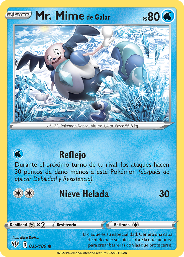 Mr. Mime de Galar (Oscuridad Incandescente TCG) - WikiDex, la ...