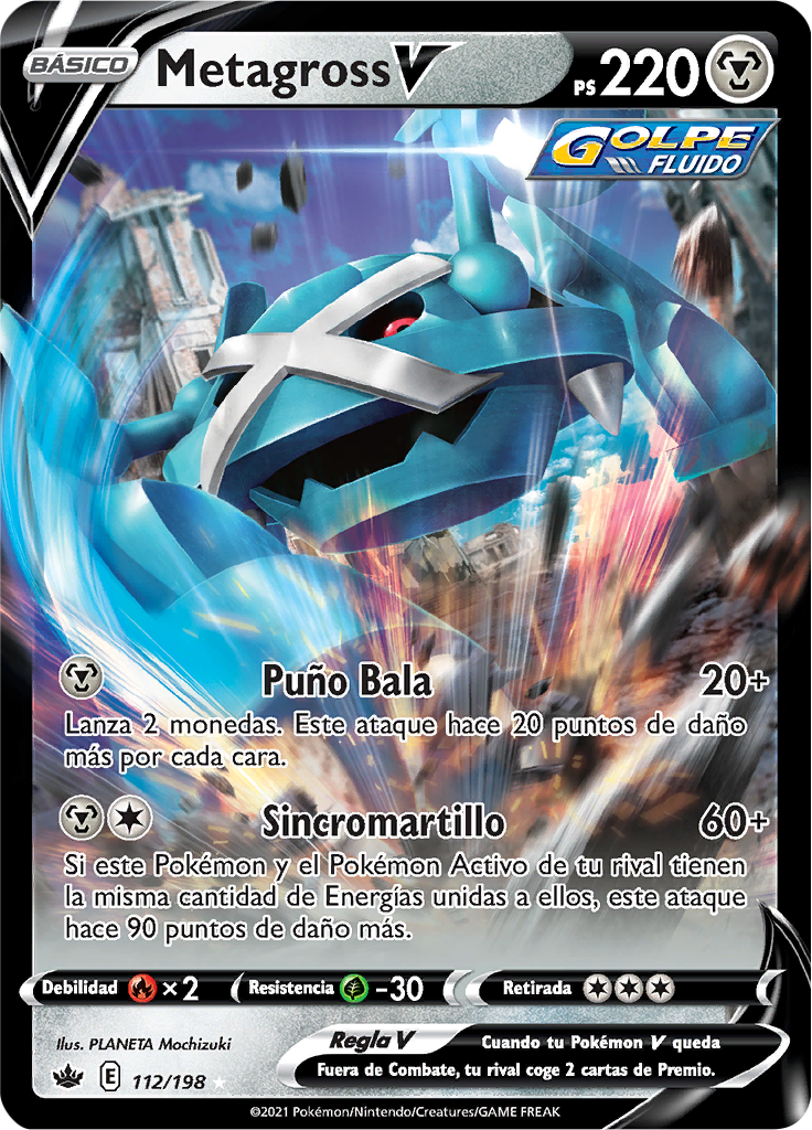 Metagross V (Reinado Escalofriante TCG) - WikiDex, la enciclopedia Pokémon
