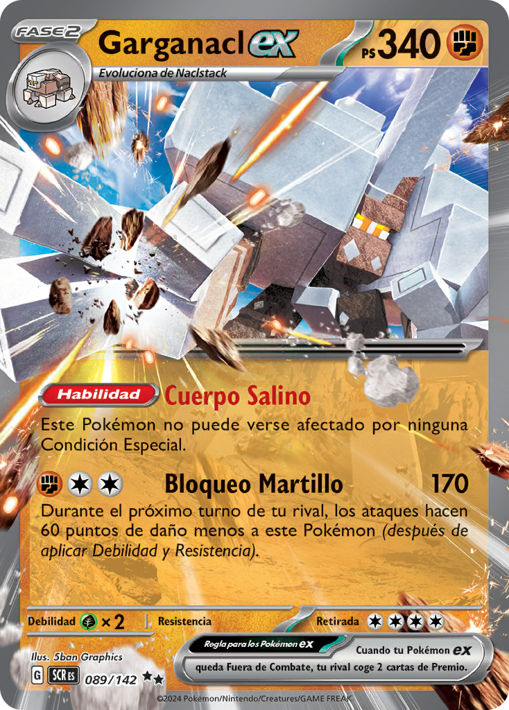 Garganacl ex (Corona Astral TCG) - WikiDex, la enciclopedia Pokémon