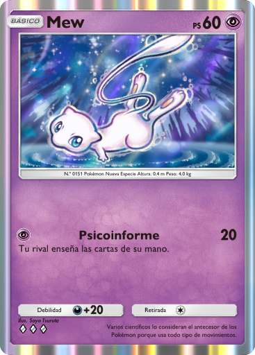 Mew (Genes Formidables TCG Pocket) - WikiDex, la enciclopedia Pokémon