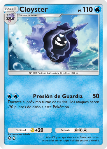 Cloyster (Guardianes Celestiales TCG Pocket) - WikiDex, la enciclopedia ...