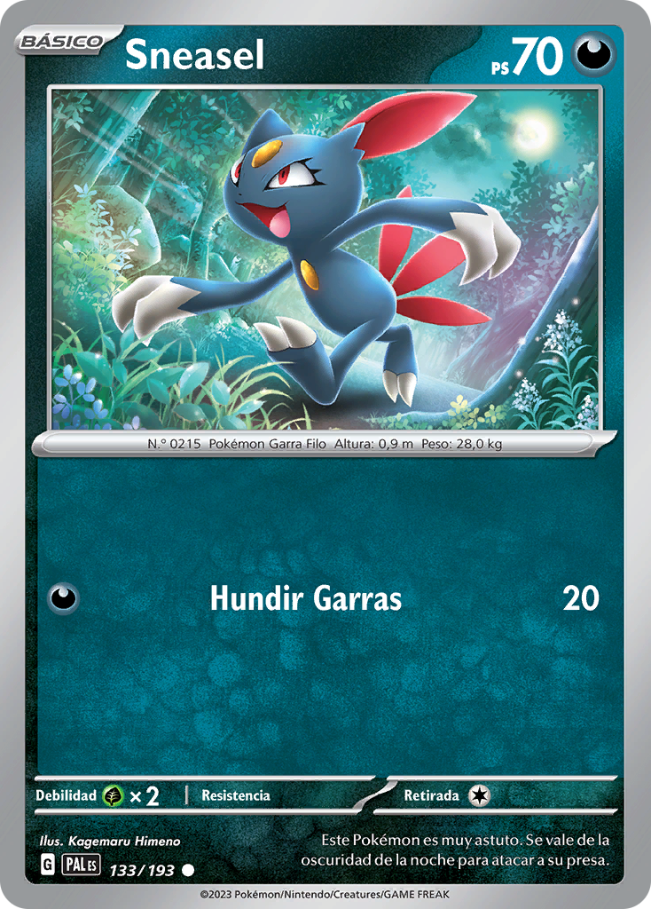 Sneasel (Evoluciones en Paldea TCG) - WikiDex, la enciclopedia Pokémon