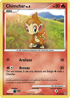 Chimchar (Diamante & Perla TCG) - WikiDex, la enciclopedia Pokémon