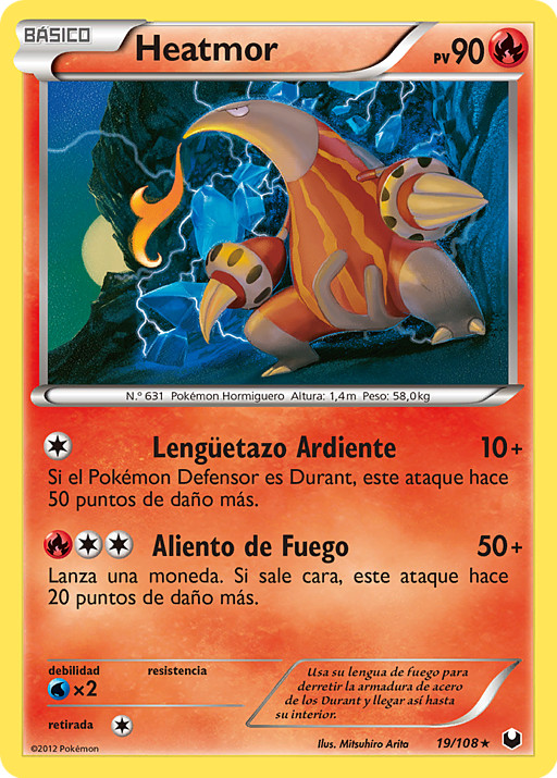 Heatmor (Oscuros Exploradores TCG) - WikiDex, la enciclopedia Pokémon