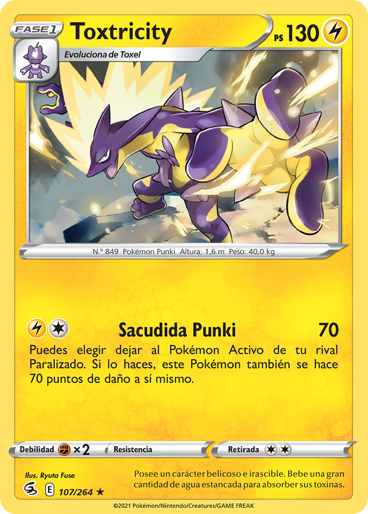 Toxtricity (Golpe Fusión 107 TCG) - WikiDex, la enciclopedia Pokémon