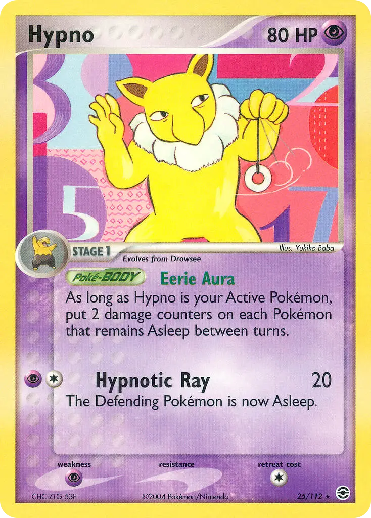 Hypno (FireRed & LeafGreen TCG) - WikiDex, la enciclopedia Pokémon