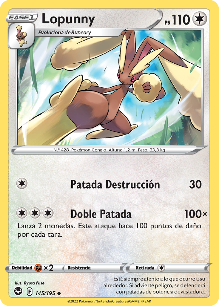 Lopunny (Tempestad Plateada TCG) - WikiDex, la enciclopedia Pokémon