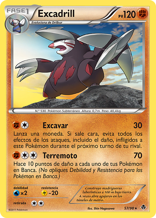 Excadrill (Fuerzas Emergentes 57 TCG) - WikiDex, la enciclopedia Pokémon