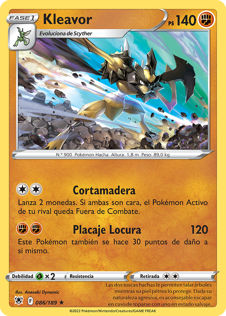 Kleavor (Resplandor Astral 86 TCG) - WikiDex, la enciclopedia Pokémon