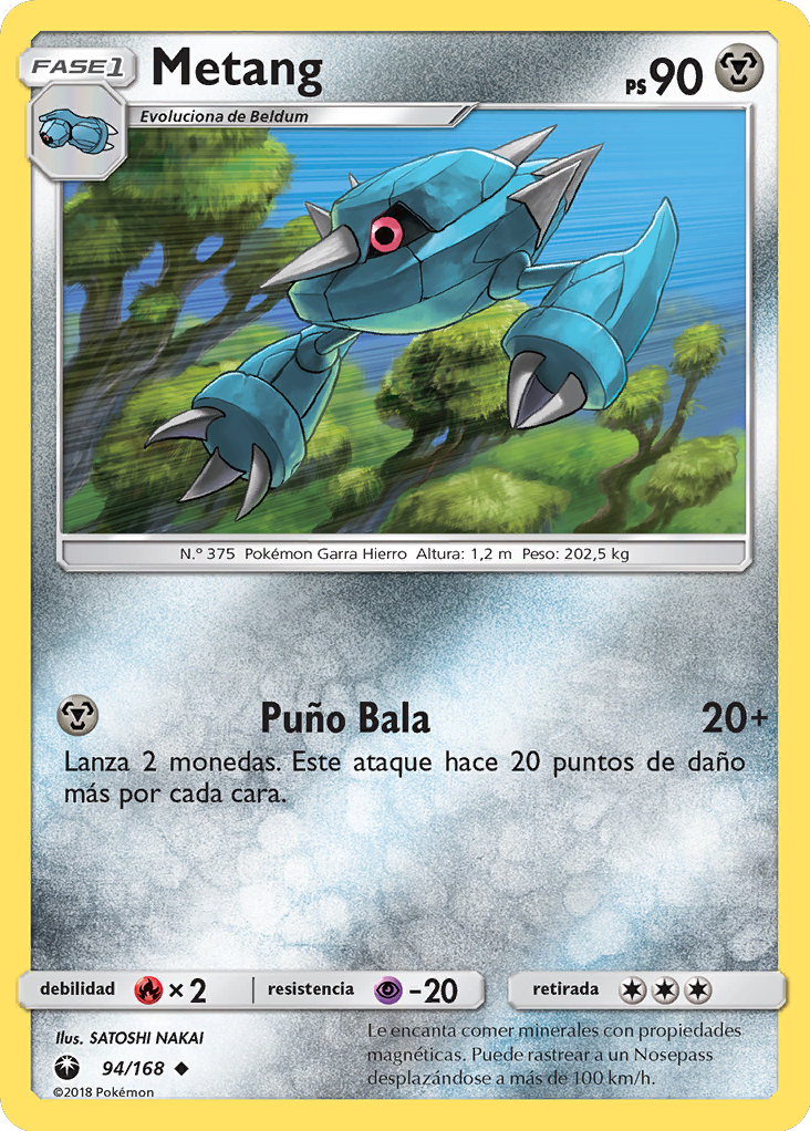 Metang (Tormenta Celestial TCG) - WikiDex, la enciclopedia Pokémon