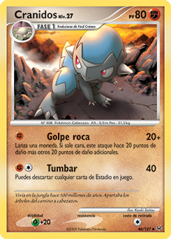 Cranidos (Platino TCG) - WikiDex, la enciclopedia Pokémon
