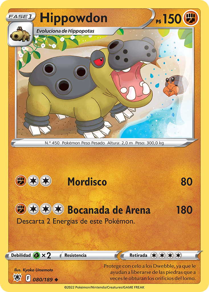 Hippowdon (Resplandor Astral TCG) - WikiDex, la enciclopedia Pokémon