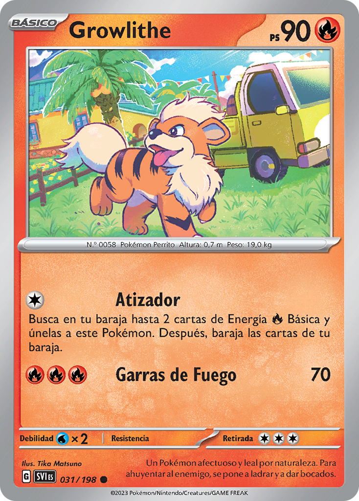 Growlithe (Escarlata y Púrpura 31 TCG) - WikiDex, la enciclopedia Pokémon