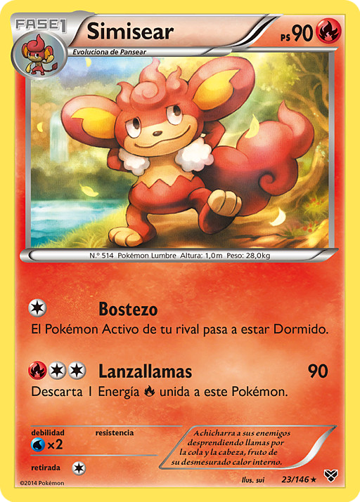Simisear (XY TCG) - WikiDex, la enciclopedia Pokémon