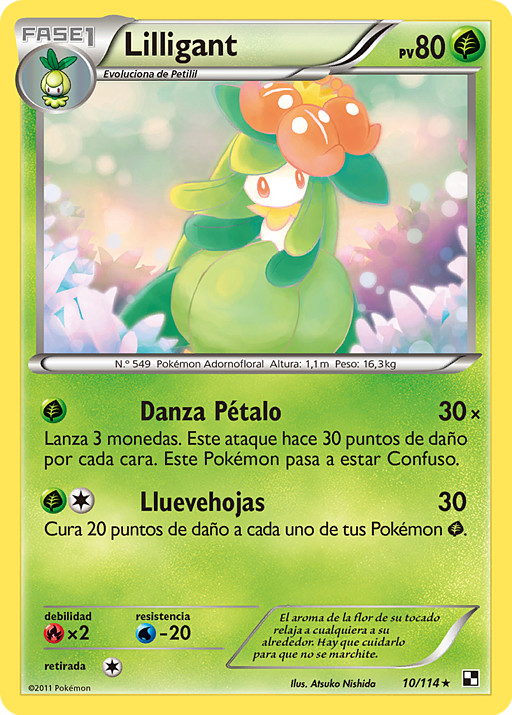Lilligant (Negro y Blanco TCG) - WikiDex, la enciclopedia Pokémon