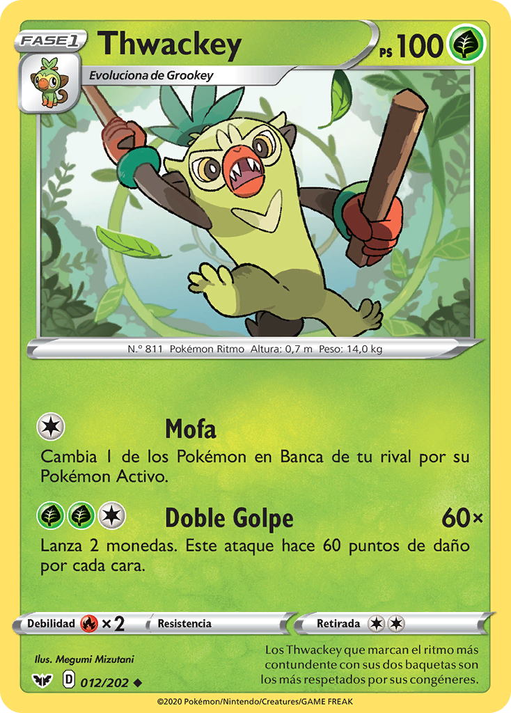 Thwackey (Espada y Escudo 12 TCG) - WikiDex, la enciclopedia Pokémon