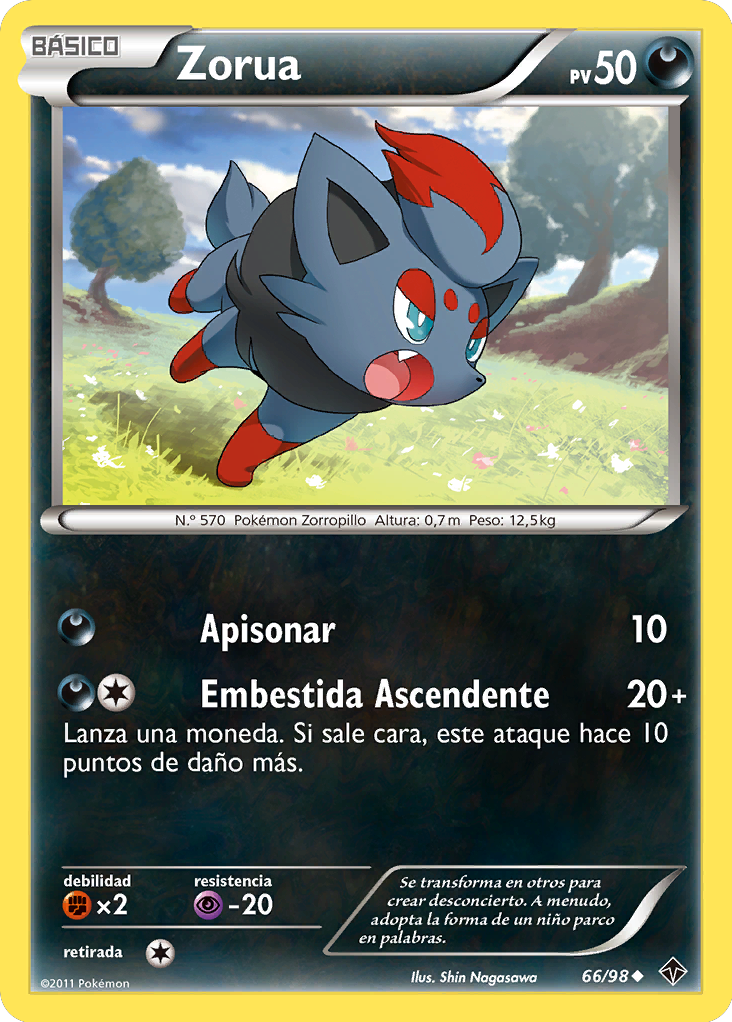Zorua (Fuerzas Emergentes TCG) - WikiDex, la enciclopedia Pokémon