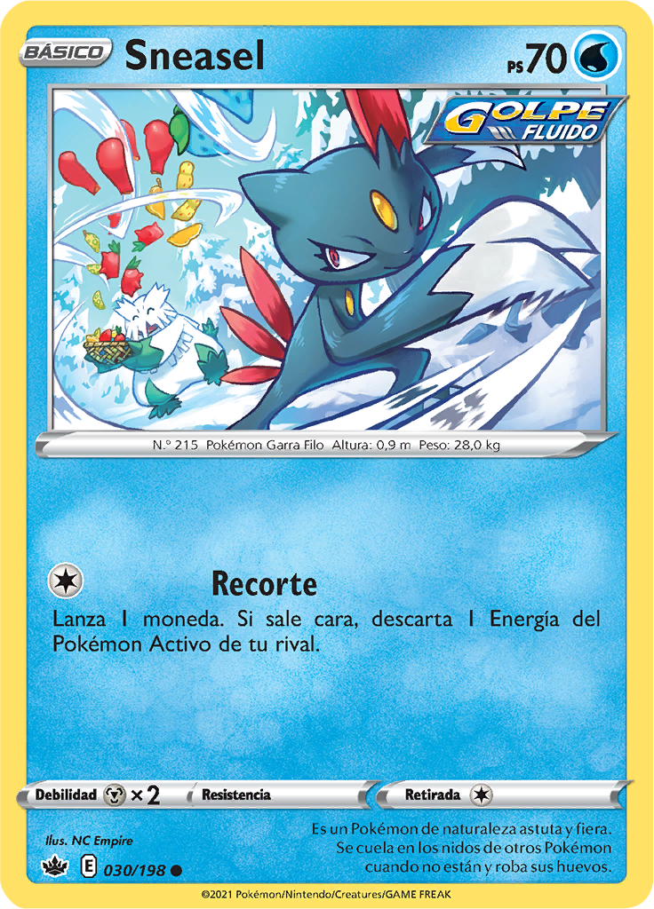 Sneasel (Reinado Escalofriante TCG) - WikiDex, la enciclopedia Pokémon