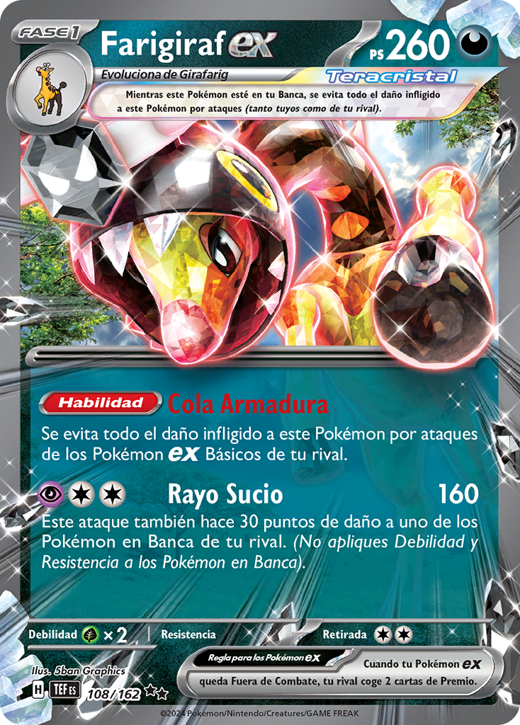 Farigiraf ex (Fuerzas Temporales TCG) - WikiDex, la enciclopedia Pokémon