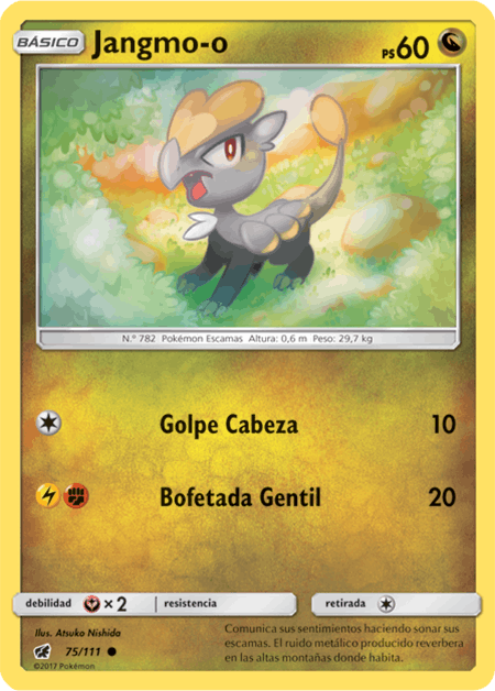 Jangmo-o (Invasión Carmesí TCG) - WikiDex, la enciclopedia Pokémon