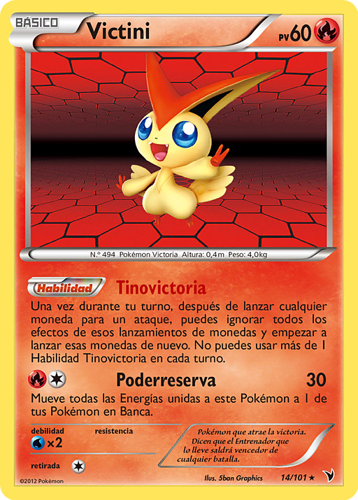 Victini (Nobles Victorias 14 TCG) - WikiDex, la enciclopedia Pokémon