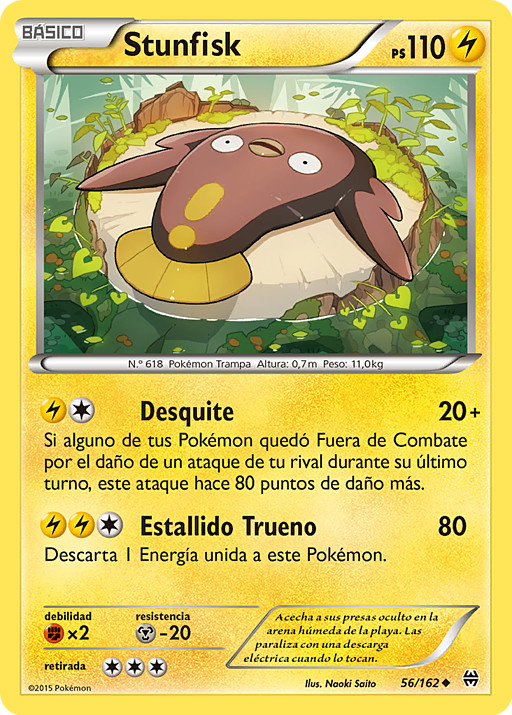 Stunfisk (TURBOimpulso TCG) - WikiDex, la enciclopedia Pokémon