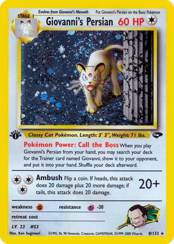 Giovanni's Persian (Gym Challenge TCG) - WikiDex, la enciclopedia Pokémon