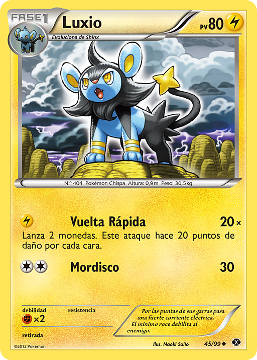 Luxio (Próximos Destinos 45 TCG) - WikiDex, la enciclopedia Pokémon