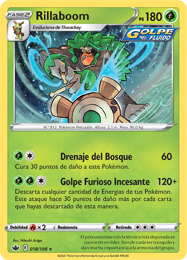 Rillaboom (Reinado Escalofriante TCG) - WikiDex, la enciclopedia Pokémon
